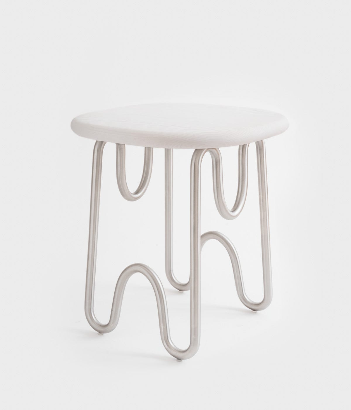 Side table in wood and stainless steel - Faye Toogood – Maison Matisse